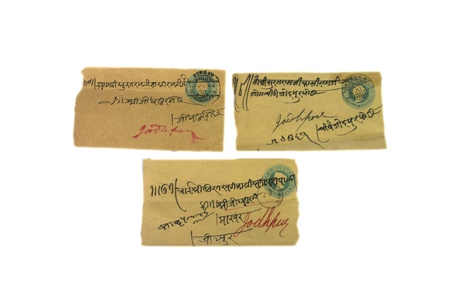 VINTAGE ORIGINAL BRITISH Indian Paper Letter Handwritten Collective (3 ...