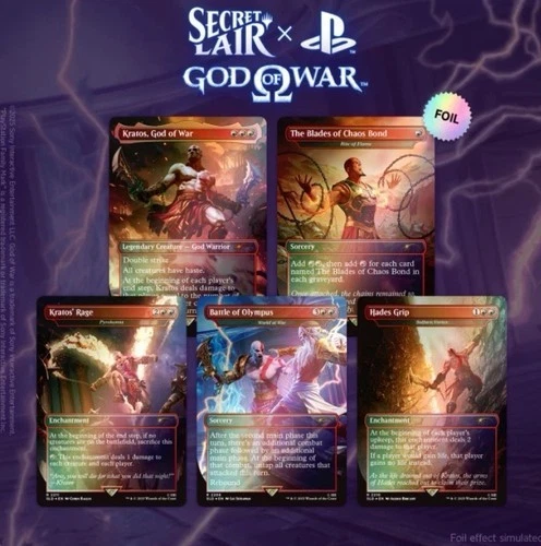 MTG SECRET LAIR X God Of War: Greek Foil Edition Sealed Presale $154.10 ...