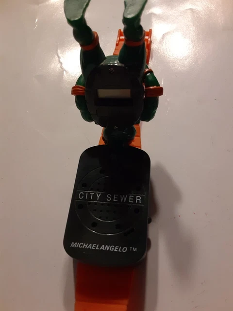 VINTAGE TMNT TEENAGE Mutant Ninja Turtles Talking Watch Raphael 1991 ...