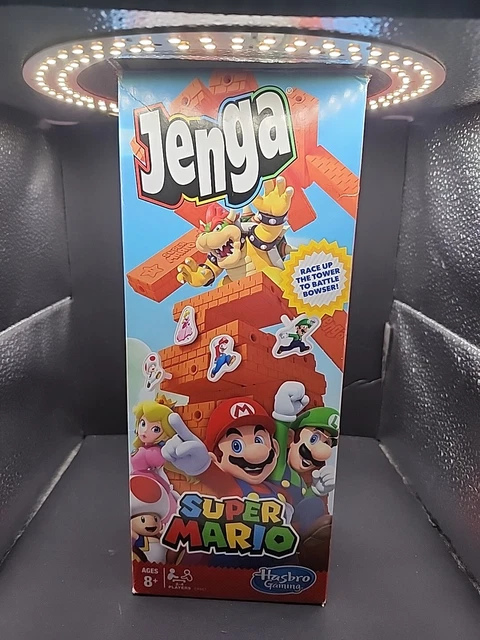 HASBRO JENGA SUPER Mario Nintendo Edition Game Block Stacking Tower $27 ...