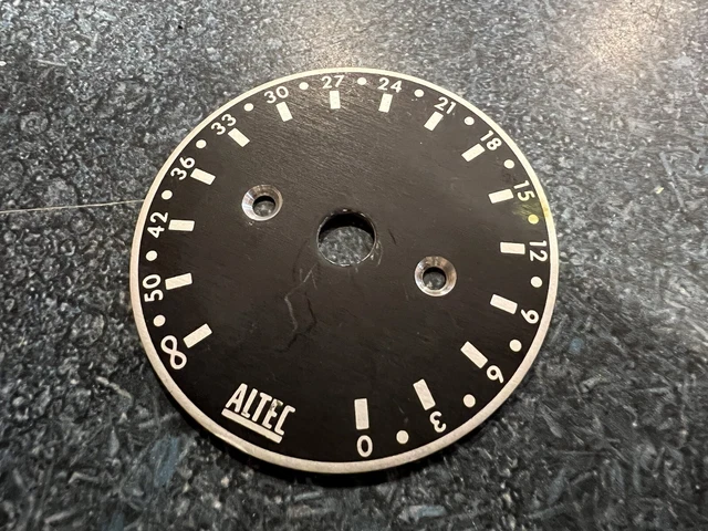 VINTAGE ALTEC LANSING Stepped Attenuator Dial Plate ORIGINAL SCARCE £42 ...
