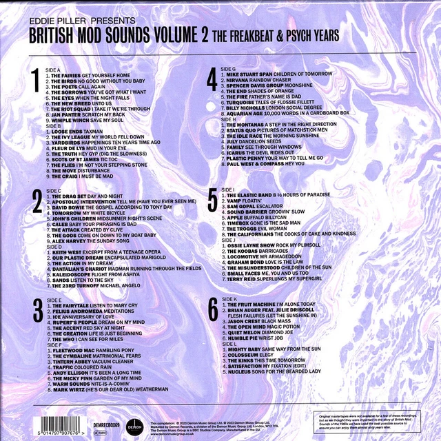 EDDIE PILLER - British Mod Sounds Of The 1960s Volume 2: (2023 - UK ...