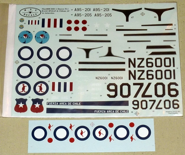 MAX DECALS 48-008 DHC-2 Beaver decal in 1:48 Scale £8.50 - PicClick UK