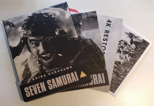 SEVEN SAMURAI LIMITED Edition 4K UHD Blu Ray BFI Box Booklet Cards ...