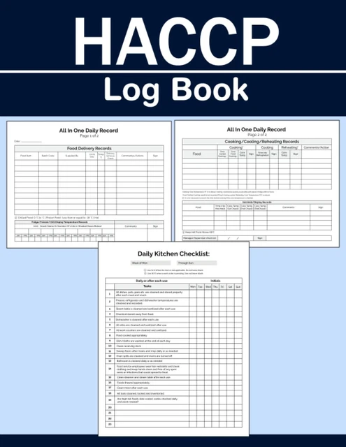 HACCP RECORD BOOK: Complete Hazard Analysis and Critical Control Point ...