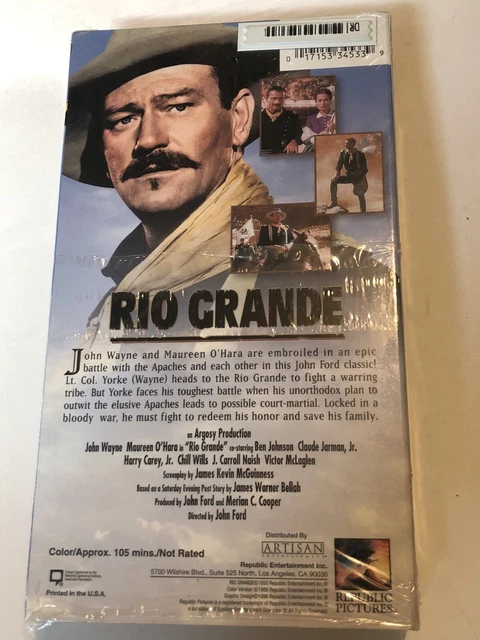 RIO GRANDE VHS Tape John Wayne Maureen O’Hara Victor McLaglen S1A £5.41 ...
