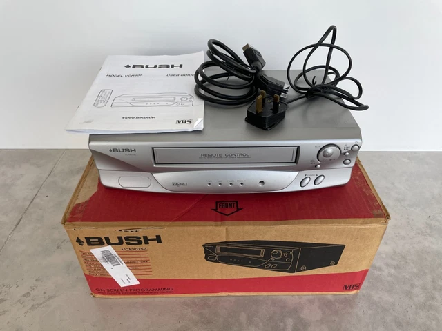 BUSH VHS VIDEO Cassette Recorder, VCR907SIL Boxed With Instructions ...
