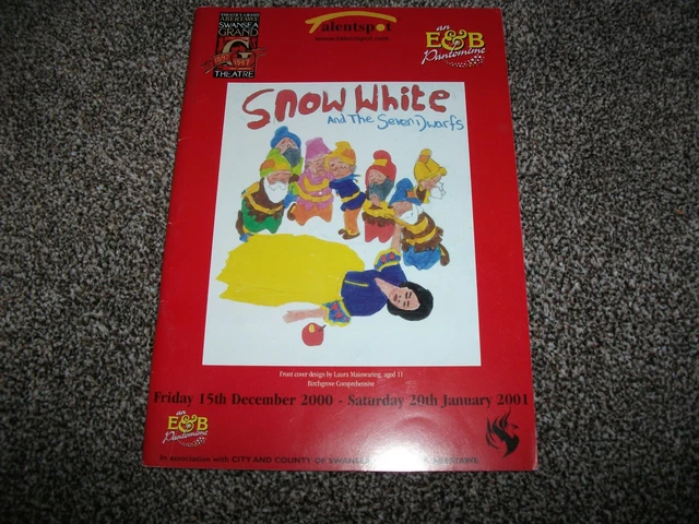 SNOW WHITE PANTOMIME programme (Jansen Spencer, Scorpio, 2000/01 ...