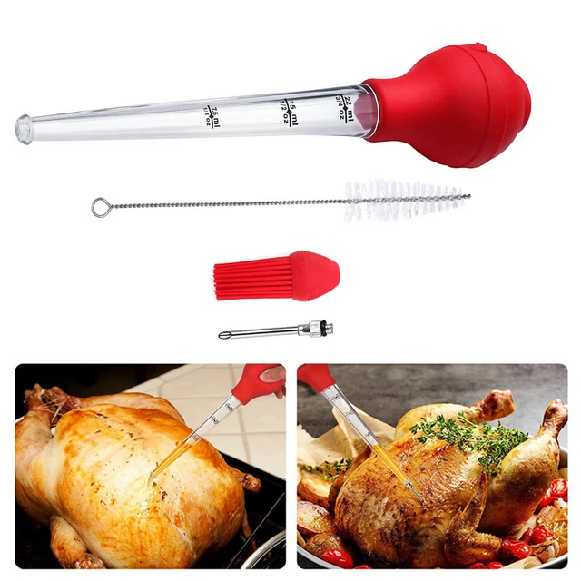 CHEF REMI TURKEY Baster Kit 4 in 1 BPA Free/Heat Resistant For Turkey ...