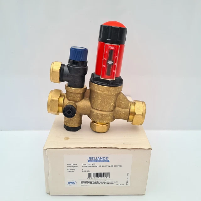 RELIANCE 28MM HIGH Flow One Piece Inlet Control Valve - CWIC352300 £135 ...