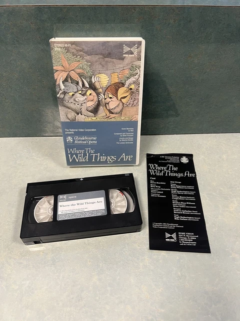 VHS WHERE THE Wild Things Are 1985 Glyndebourne Festival Opera Fantasy ...