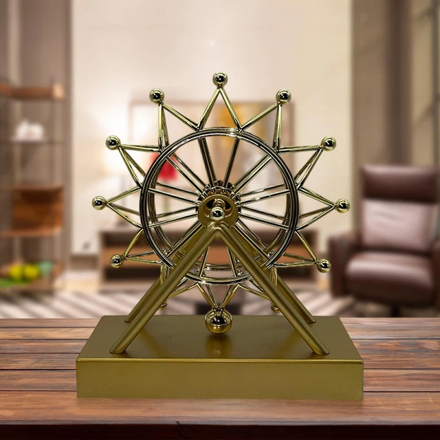 NEW GOLDEN MAGNETIC rotating Ferris wheel, perpetual motion model £12. ...
