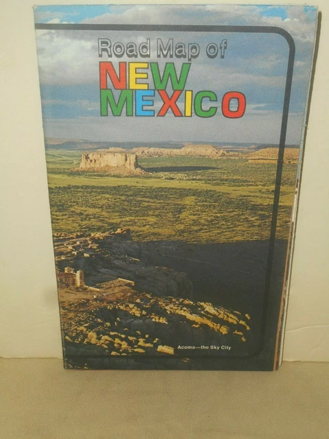 ROAD MAP OF NEW MEXICO Highways Vintage 1974 Recreational Travel ...