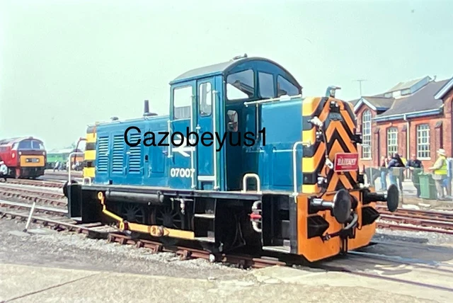 ORIGINAL 35MM SLIDE Train Loco Class 07 007 At Eastleigh Dated 2009 (92 ...