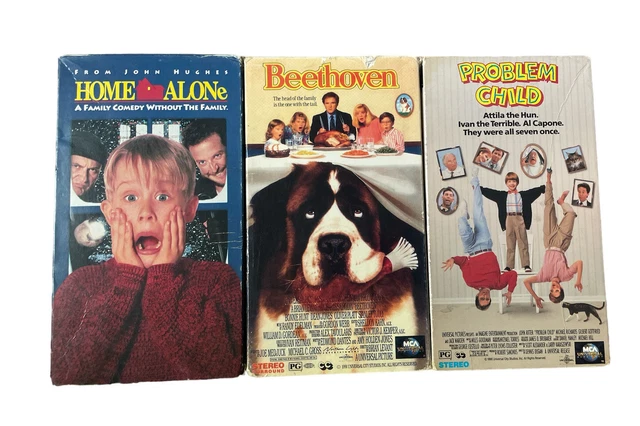 1990’S VHS FAMILY Movie Night Lot X3: Home Alone, Problem Child ...