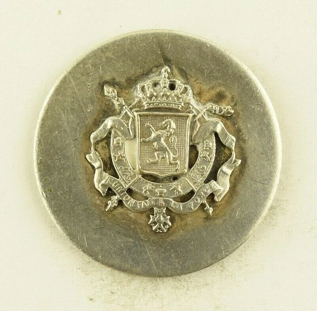 1810S-60S LIVERY LION Rampant Crown Collar Shell Uniform Button ...