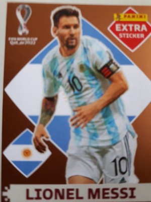 PANINI FIFA 2022 World Cup Qatar Lionel Messi Extra Sticker Legend Bronze £25.72 - PicClick UK