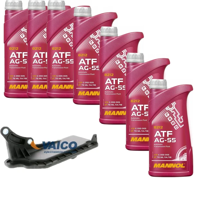 MANNOL OLIO IDRAULICO Atf AG55 7L Vaico Filtro Trasmissione per VW Golf ...