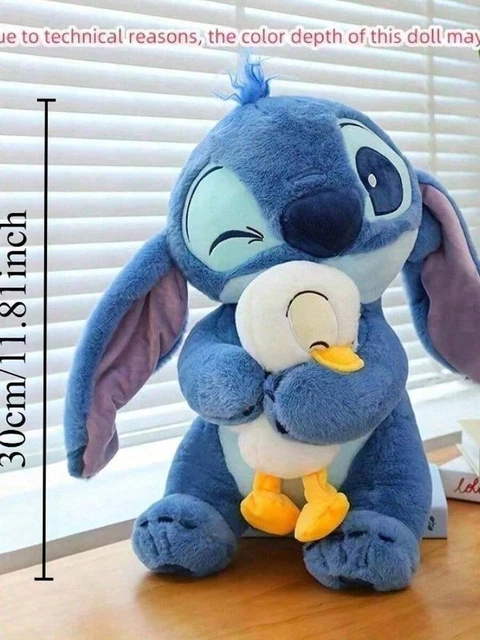 30CM STITCH DUCK Plush Doll Blue Cartoon Plush Soft Animal Shaped Plush ...