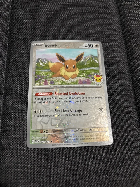 EEVEE 074/131 PRISMATIC Evolutions Pokemon Day 2025 Promo M/NM $10.00 ...