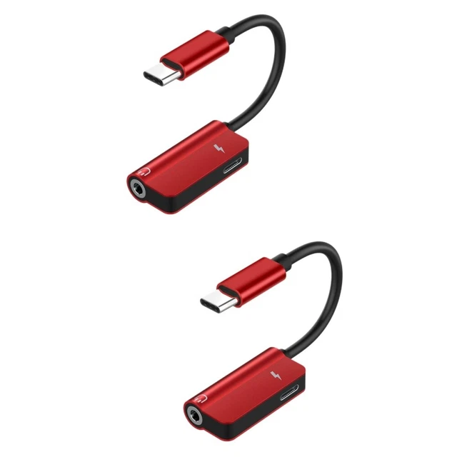 2 PIECES ADAPTATEUR USB Casque De Câble Audio Type-C Externe EUR 8,99 ...