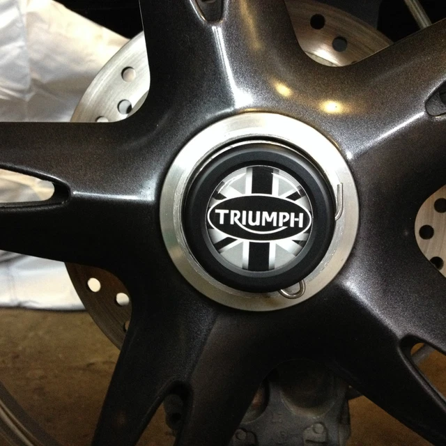 TRIUMPH SPEED TRIPLE Sprint 1050 955 Axle Wheel Spindle Plugs Bungs ...