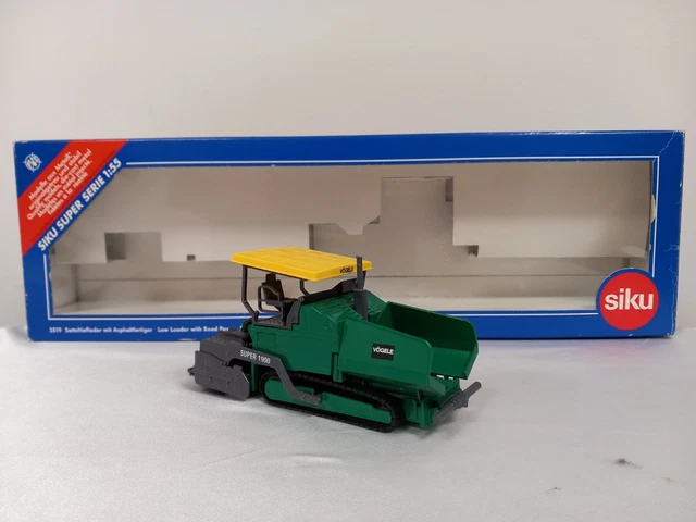 SIKU SUPER SERIE 1:55 3519 beschädigter Asphaltfertiger ohne Tieflader mit OVP EUR 7,95 ...