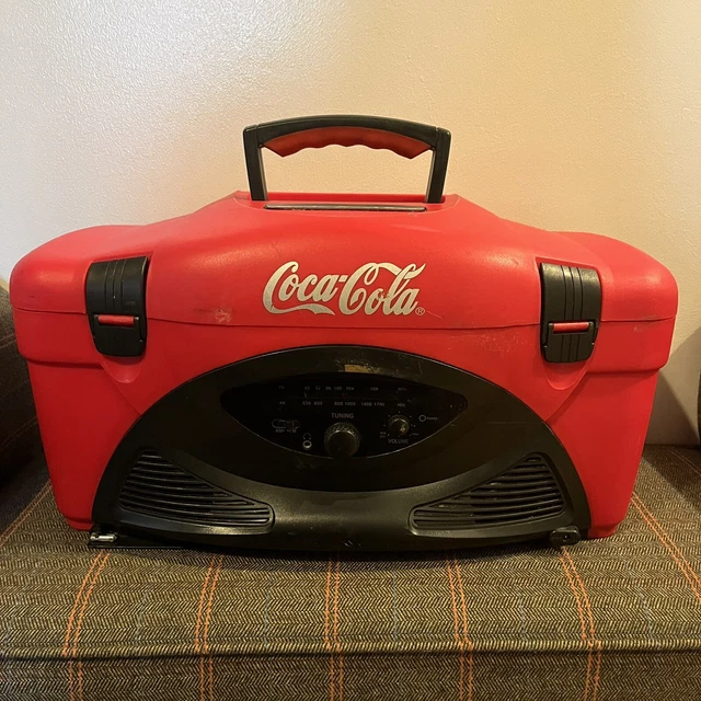 COCA COLA MUSIC Cool Box FM Radio Insulated Cooler £25.00 - PicClick UK