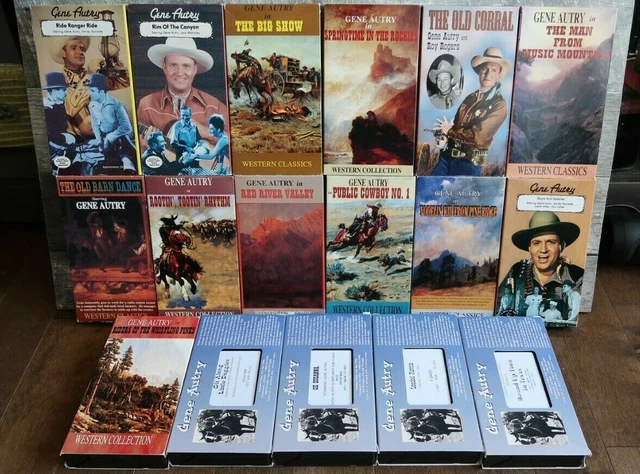 LOT OF 17 Gene Autry VHS Tapes, westerns $35.00 - PicClick CA
