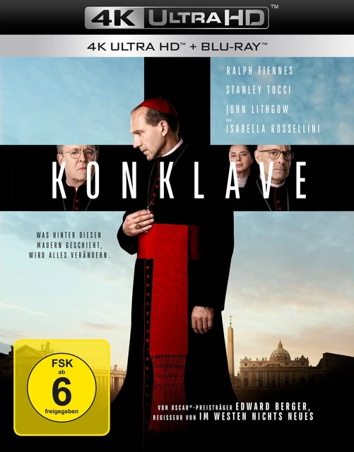 KONKLAVE UHD (BLU-RAY) Ralph Fiennes Stanley Tucci Edward Berger EUR 41 ...