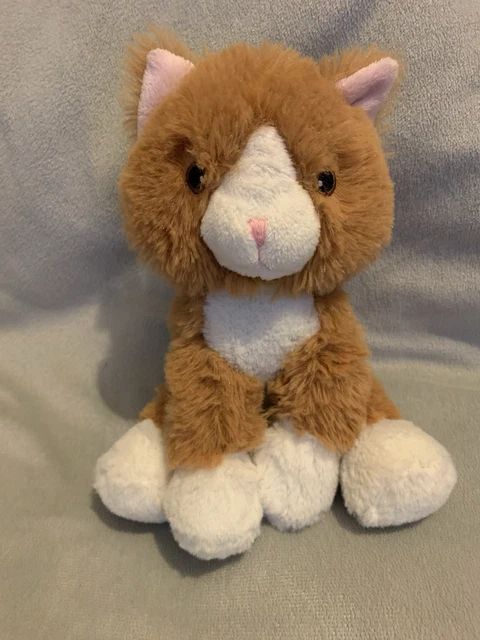 SAINSBURYS CUDDLY CAT Kitten Ginger & White Plush Soft Toy 20cm Small £ ...