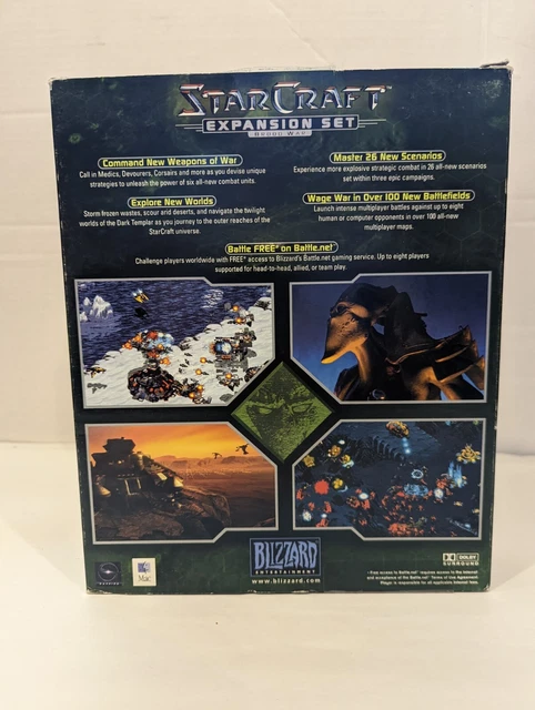 BLIZZARD PC BIG Box Game StarCraft Expansion Set - Brood War EX K2 $74. ...