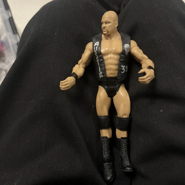 FIGURINE WWE STONE Cold Steve Austin Wrestling Mattel Basic Legend 29 ...