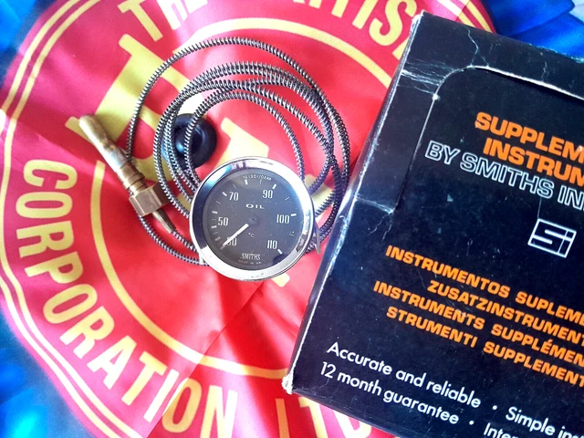CLASSIC MINI COOPER Mk1 Genuine Smiths Oil Temperature Gauge Rare Nos ...