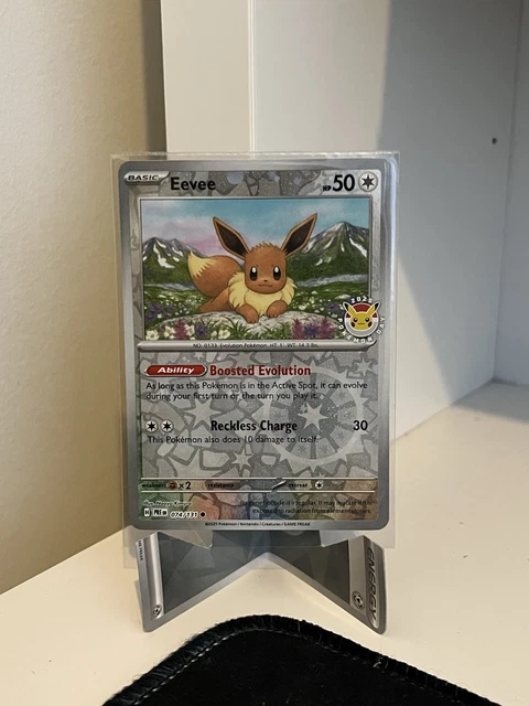 EEVEE PRISMATIC EVOLUTIONS 074/131 Holo Pokemon Day 2025 Stamped Promo ...