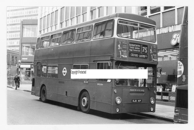 LONDON TRANSPORT BUS Photograph Leyland Fleetline DMS 2004 KJD 4P Rte ...