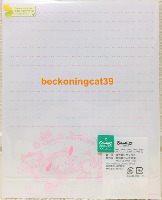 SANRIO CHARACTER MY Melody Kitty Pochacco Writing Letter Envelope SET ...