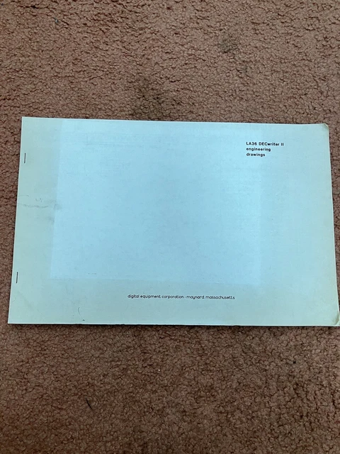 DEC DIGITAL LA36 Decwriter Ii Engineering Drawings $10.00 - PicClick