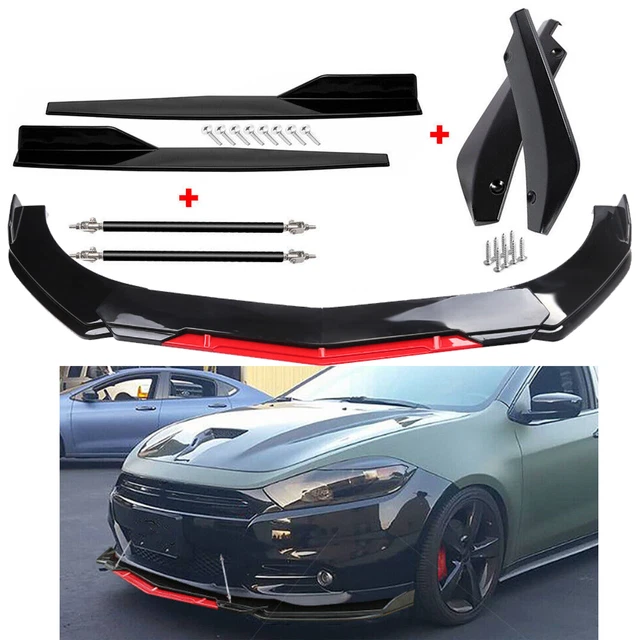 FRONT REAR BUMPER Lip Spoiler Splitter Body Kit Side Skirt For Dodge ...