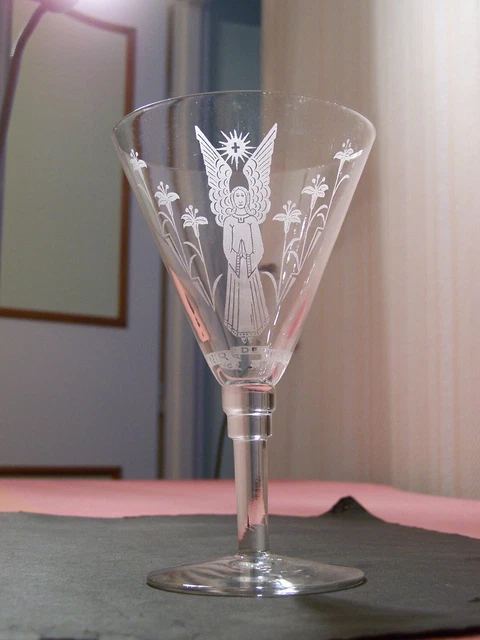 SAINT-LOUIS,VERRE EN CRISTAL, de souvenir de communion,vers 1930 EUR 18,00 - PicClick FR