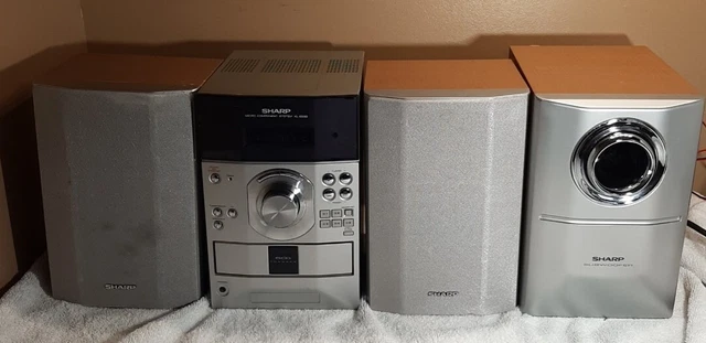 SHARP MICRO COMPONENT System XL-ES50 5 CD Changer (98 W) AC 120V $64.98 ...