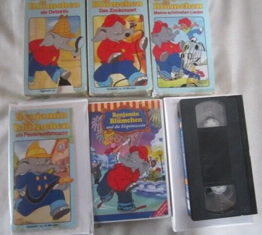 BENJAMIN BLÜMCHEN VHS Video Cassetten 6 Stück EUR 21,89 - PicClick DE