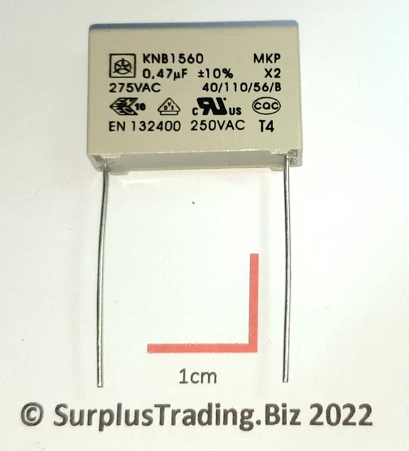 ISKRA KNB1560 0.47UF 275Vac Klasse X2 Rfi Entstörkondensator EUR 2,48 ...