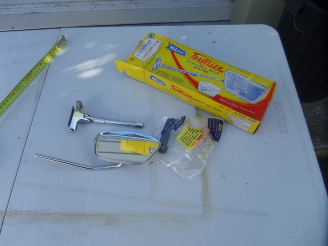 VINTAGE OLD WIBROC Traveller Telescopic Door Mirror $100.00 - PicClick AU