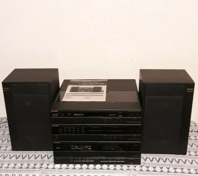 VINTAGE SHARP STEREO System Model SG-F800. Excellent Working Conditions ...