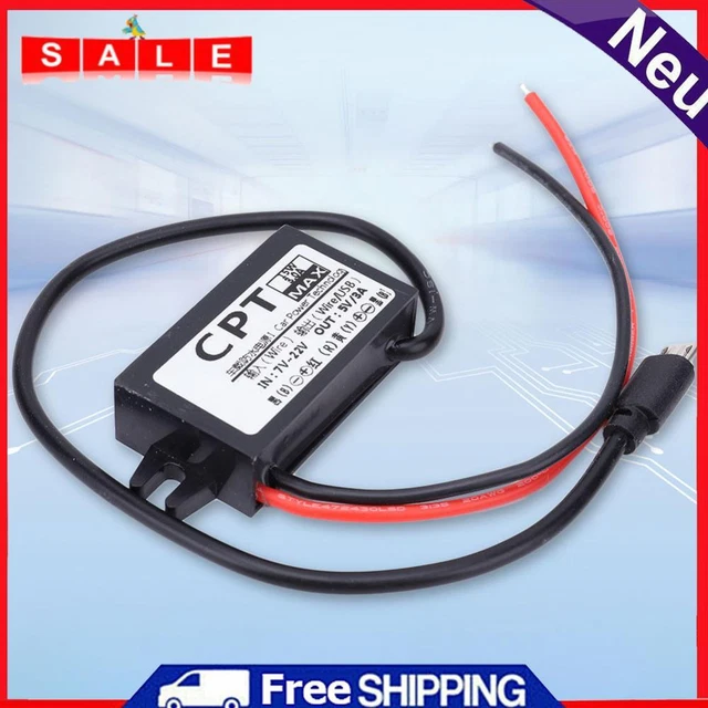 12V TO 5V 3A 15W CPT DC/DC Converter Regulator (With USB Micro) EUR 8,84 - PicClick FR