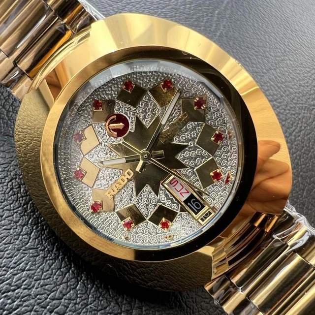 RADO DIASTAR MECHANICAL (Automatic) watch vintage 904 time index red ...