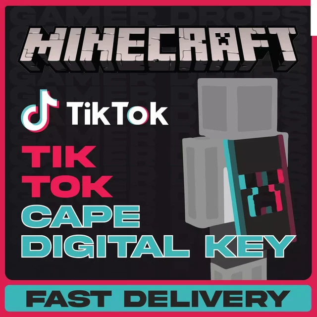 MINECRAFT TIKTOK CAPE X Twitch Cape CODE Only $2.99 - PicClick