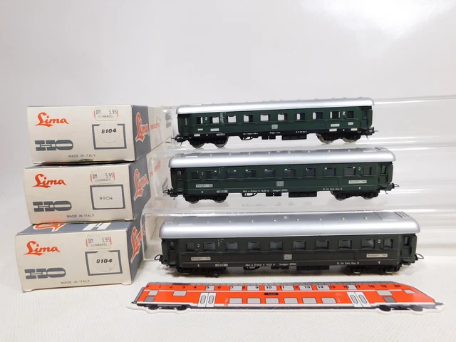 EB795-1 #3X LIMA H0 Dc 9104 Passenger Car 2. Class DB B40 14208 Stg etc ...
