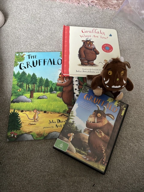 JULIA DONALDSON GRUFFALO Bundle - Gruffalo Toy, Books & DVD £15.00 ...